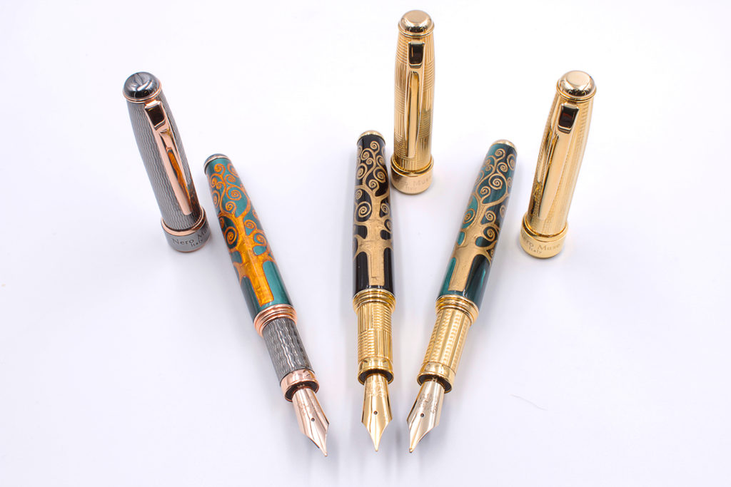 Tree of Life Fountain Pen (Green/Vermeil) – Grifos Pens of Italy
